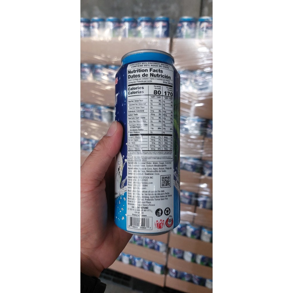 💯 🏝NƯỚC DỪA AGUA de COCO _ Lon 490ml🏝💯 - 💯 🏝NƯỚC DỪA TƯƠI 330ml🏝💯 👉Hàng xuất dư😲 | Shopee Việt Nam