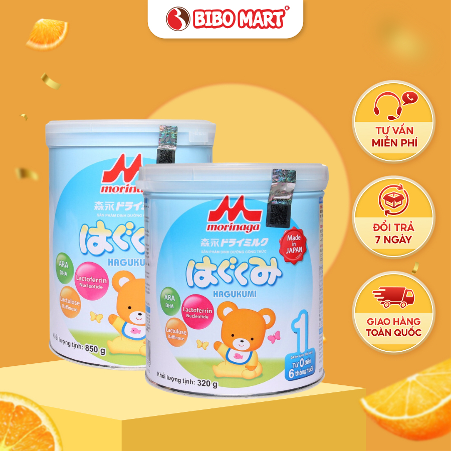 Sữa Morinaga Hagukumi Mẫu Mới Nhật Bản Bé Đề Kháng Tốt Tiêu Hóa Khỏe Số 1 Từ 0 6 Tháng 320g 850g ...