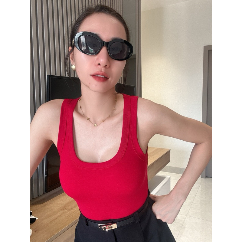 A016-Áo thun ba lỗ co giãn ôm body sexy nữ | Shopee Việt Nam