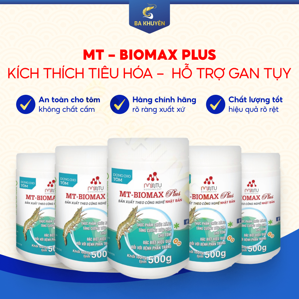 MT-BIOMAX PLUS Kích Thích Tiêu Hóa, Hỗ Trợ Gan Tụy Hiệu Quả Ở Tôm Hộp 500gr | Shopee Việt Nam