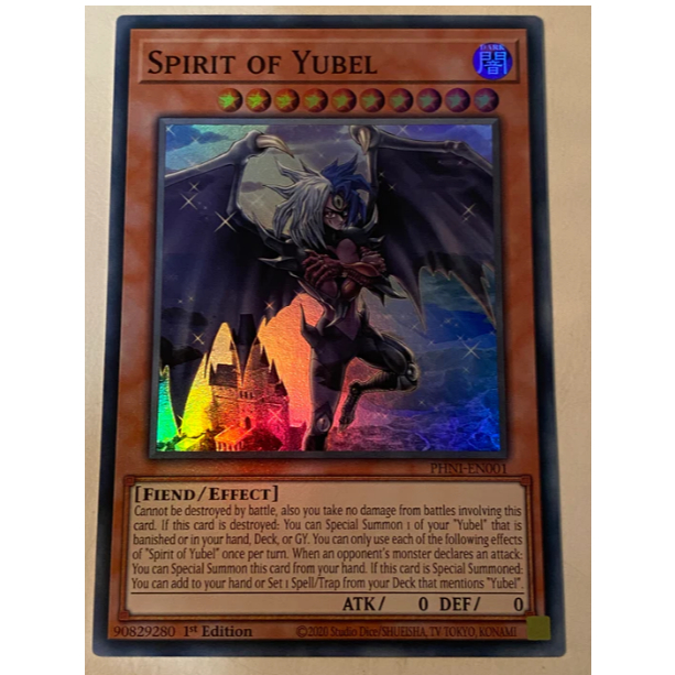 Thẻ bài YUGIOH - TCG - Spirit of Yubel - PHNI-EN001 - Super Rare 1st ...