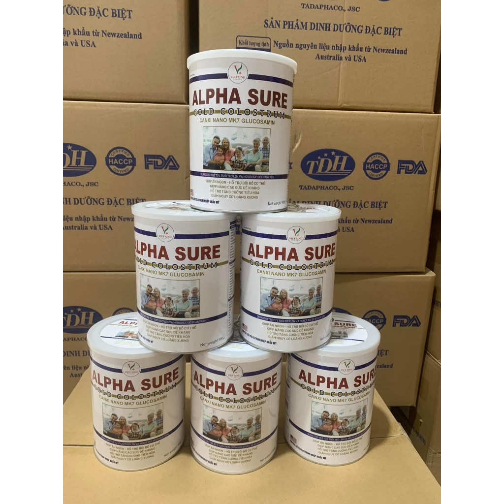 SỮA BỘT ALPHA SURE CANXI NANO MK7 COLOSTRUM | Shopee Việt Nam