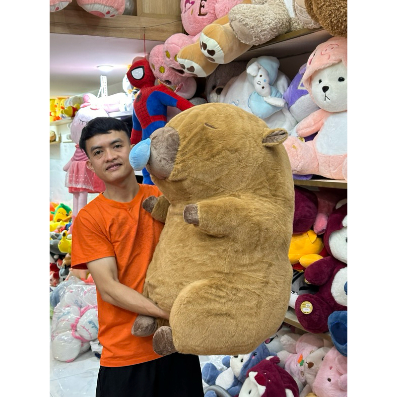 Gấu Bông Capybara khổng lồ kích thước 90cm, capybara siêu to HÀNG CÓ ...
