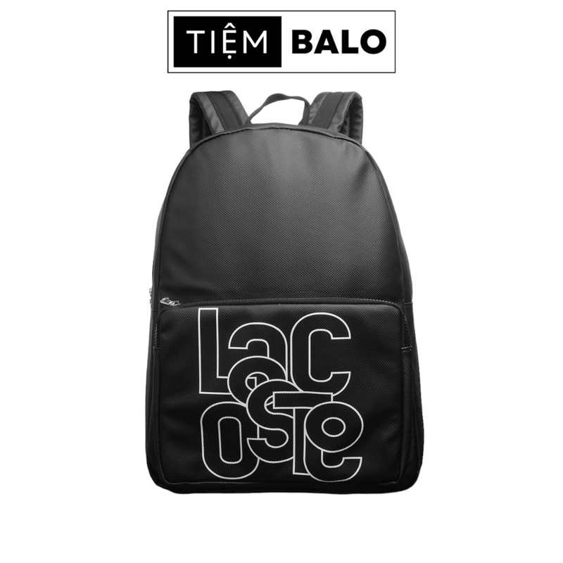 Balo Đen LC Backpack Full Black Logo Signature Chất Liệu Da Si Trượt ...