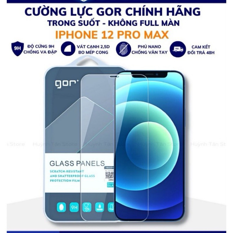 Cường lực GOR IP 16 l Pro Max /15 Plus/14 Pro Max /14 Plus ,13 12 ,11 ...