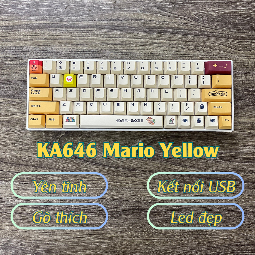 Bàn phím cơ giá rẻ cho văn phòng, cực êm, cực yên tĩnh, red switch có ...