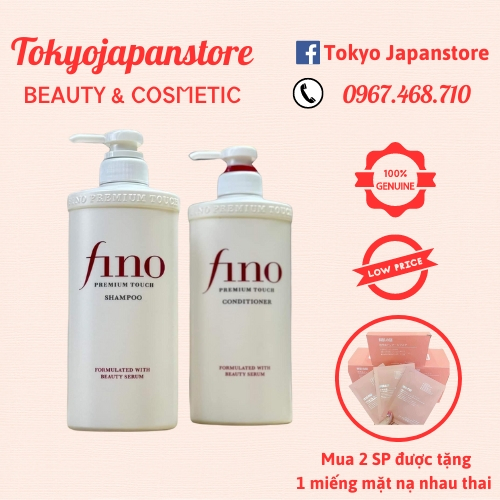 Dầu gội, dầu xả giúp tóc suôn mượt Fino Shampoo - Conditioner Nhật Bản ...