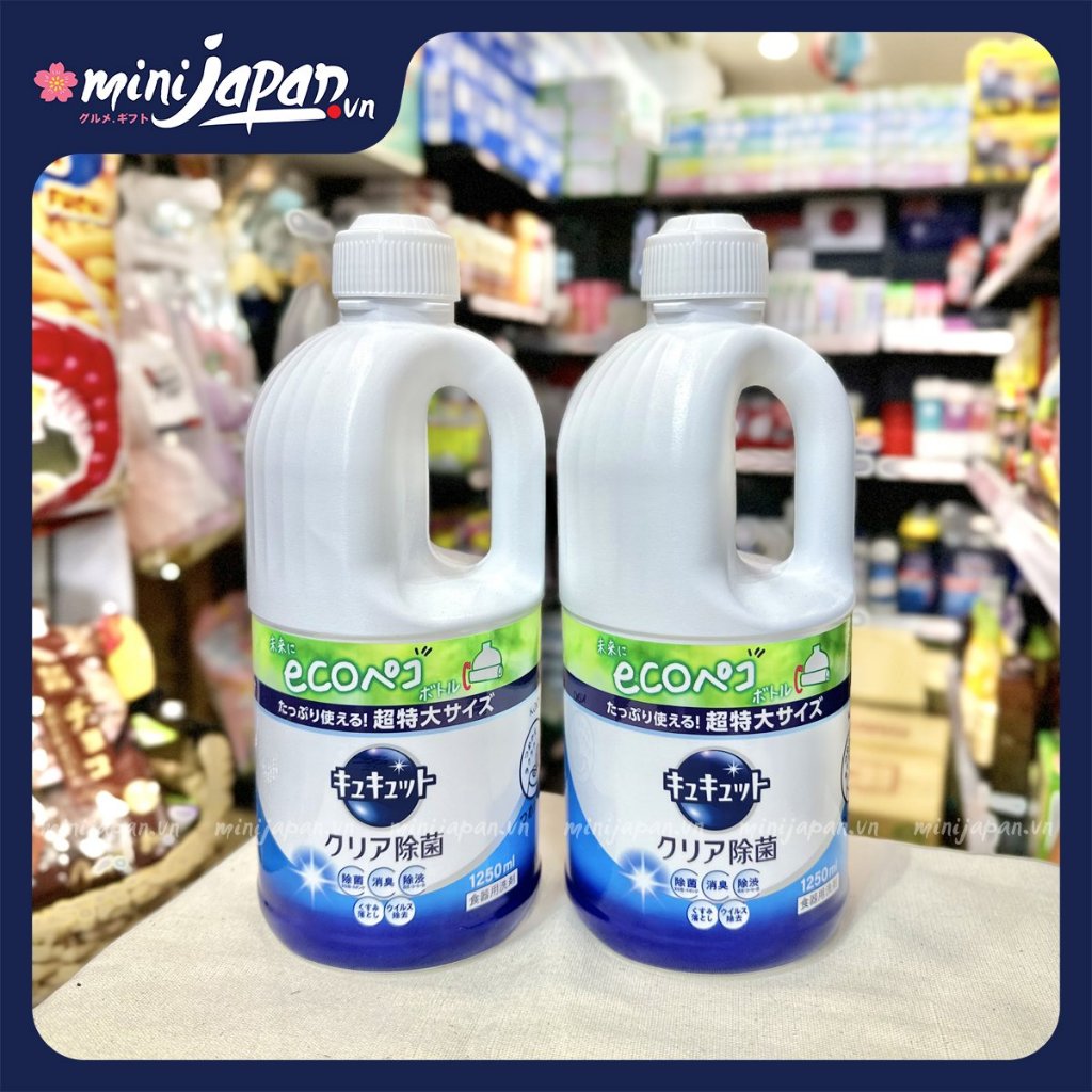 [Mẫu Mới] Nước rửa chén KAO Nhật Bản 1250ml diệt khuẩn | Shopee Việt Nam
