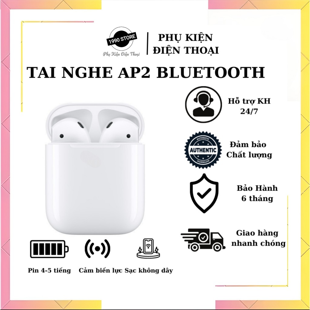 Tai nghe không dây Bluetooth AIP2 Full tính năng Pin trâu 4-6h, Định Vị ...
