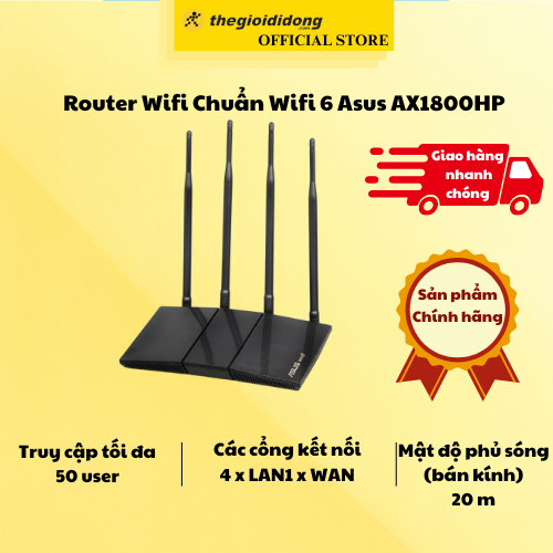 Router Wifi Chuẩn Wifi 6 Asus AX1800HP | Shopee Việt Nam