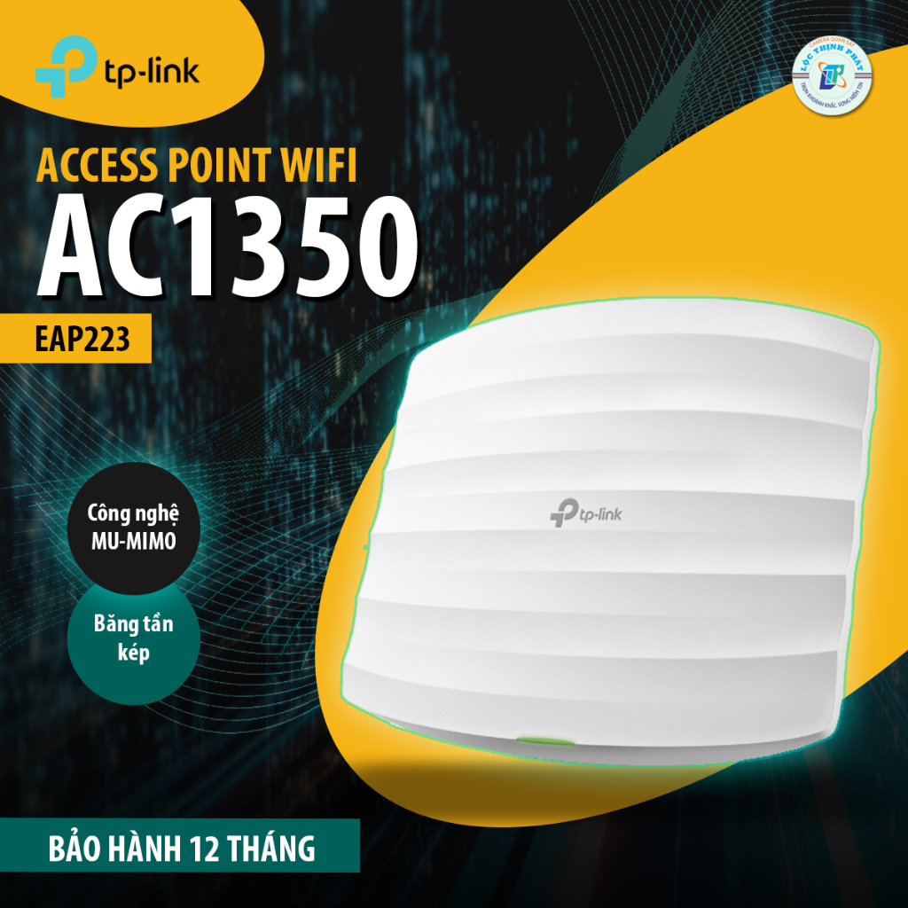 Access Point Wi-Fi Gắn Trần TP-Link EAP223 Gigabit AC1350 MU-MIMO Chính ...