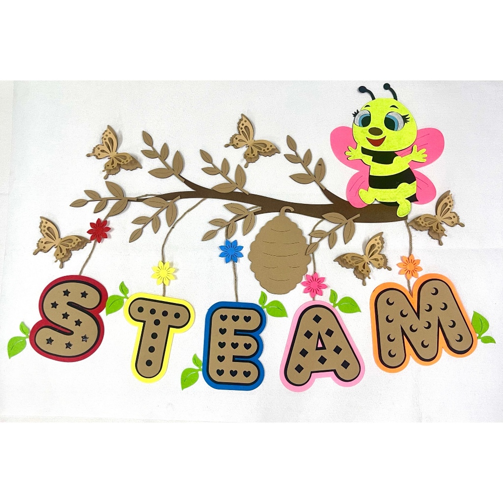 BỘ CHỮ STEAM - CHŨ STEAM DỄ THƯƠNG - DÙNG ĐỂ TRANG TRÍ GÓC MẦM NON ...