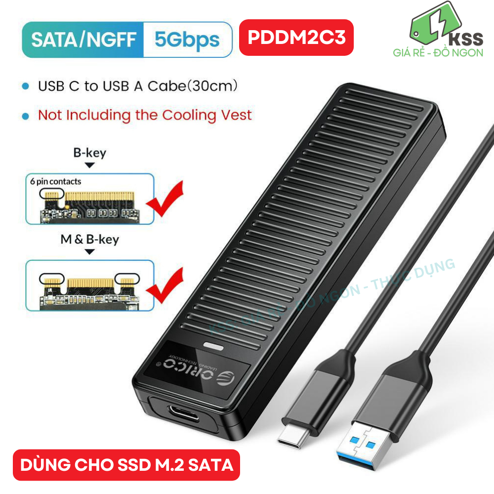 Box SSD M2 NVMe/SATA ORICO Type C |Chuyển M.2 to USB làm ổ cứng di động | M2PV PWM2-G2 PWEM2-G2 ...
