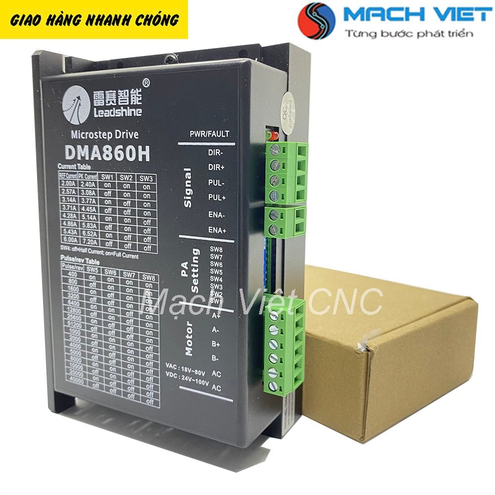 Driver điều khiển 2 pha DMA860H cho Nema 34 chính hãng Leadshine ...
