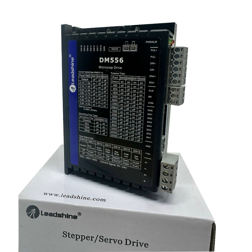Driver điều khiển động cơ bước DM556 DM856 V3.0 Leadshine model mới nhất tích hợp mở phanh ...