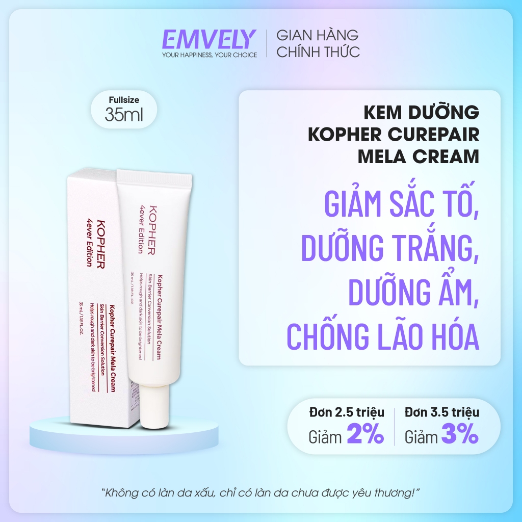 KEM DƯỠNG KOPHER CUREPAIR MELA CREAM | Shopee Việt Nam