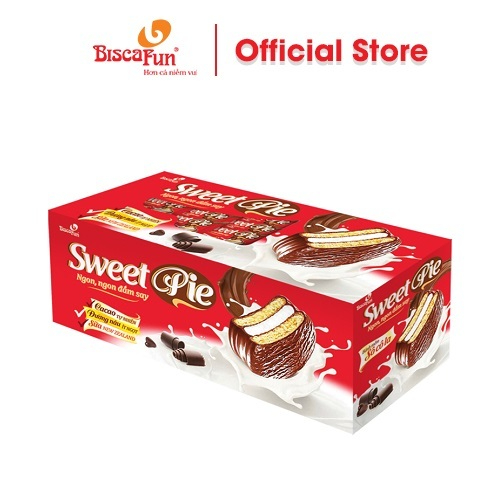 Bánh Mềm Sôcôla Sweetpie Biscafun Hương Vani Khay 440g | Shopee Việt Nam