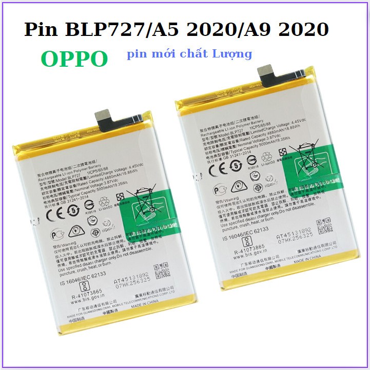 Pin oppo BLP727,a5 2020,a9 2020 mới | Shopee Việt Nam