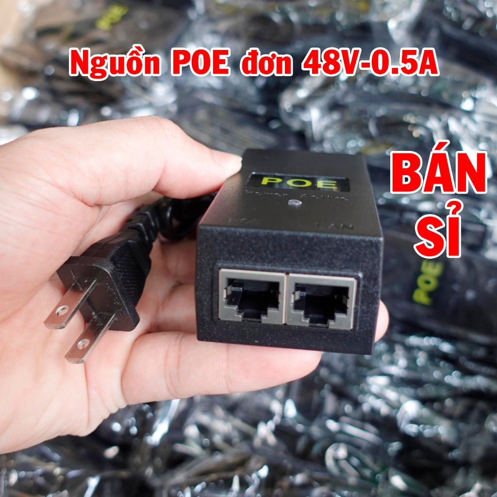 Bộ Cấp Nguồn POE Injector DN-POE-5V-G Chuẩn Gigabit | 48V-0.5A | Dùng ...