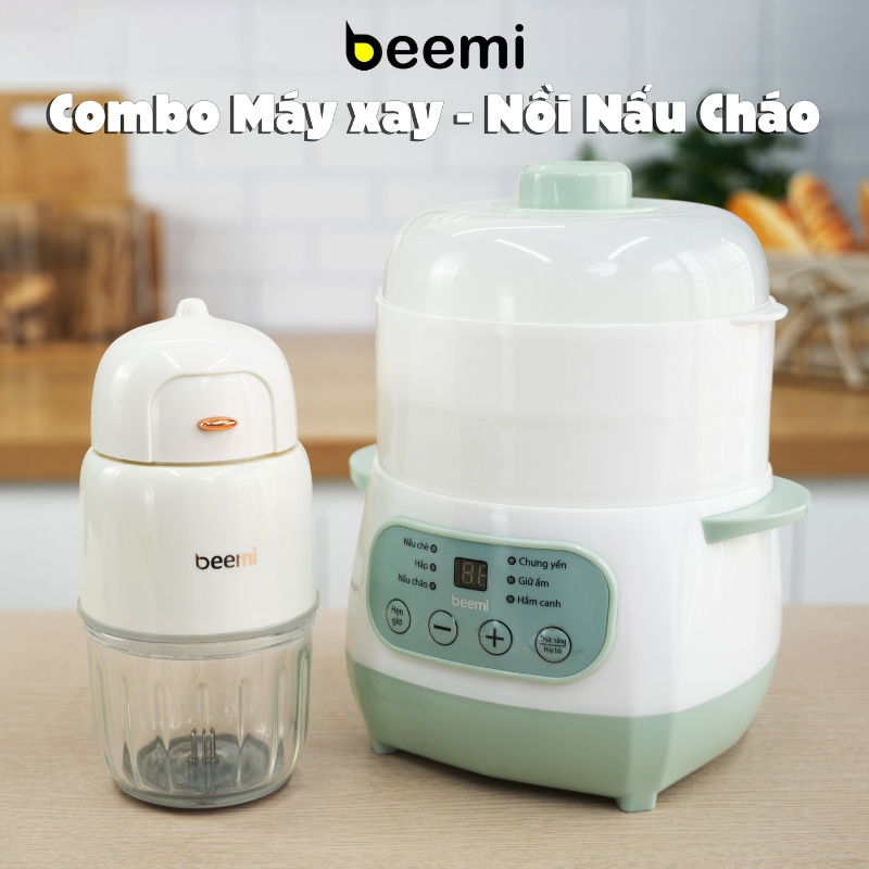 Nồi Nấu Cháo Chậm Beemi 1L Chính Hãng Bảo Hành Lâu Dài Nhiều Chức Năng ...