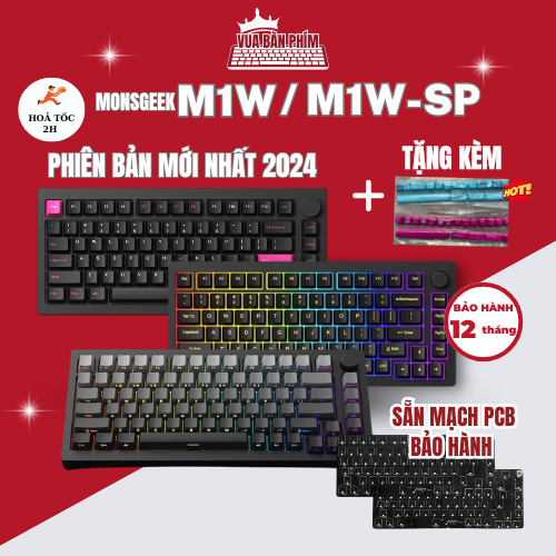 [HÀNG SẴN] Bàn phím cơ MonsGeek M1W / M1W SP không dây 3 mode, vỏ nhôm ...