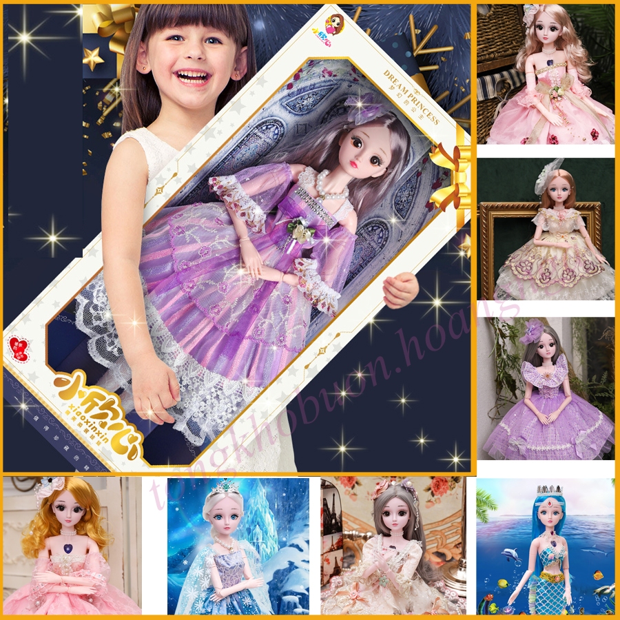 Búp Bê Barbie Cho Bé Cỡ Lớn Cao 60cm, Mắt Có Thể Nhấp Nháy, Tặng Kèm Bộ ...