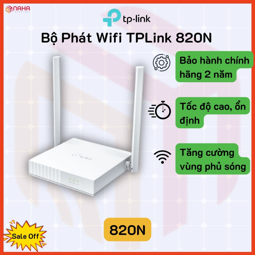 Bộ Phát Wifi TPlink 820N Chính Hãng Tăng Cường Sóng | Shopee Việt Nam