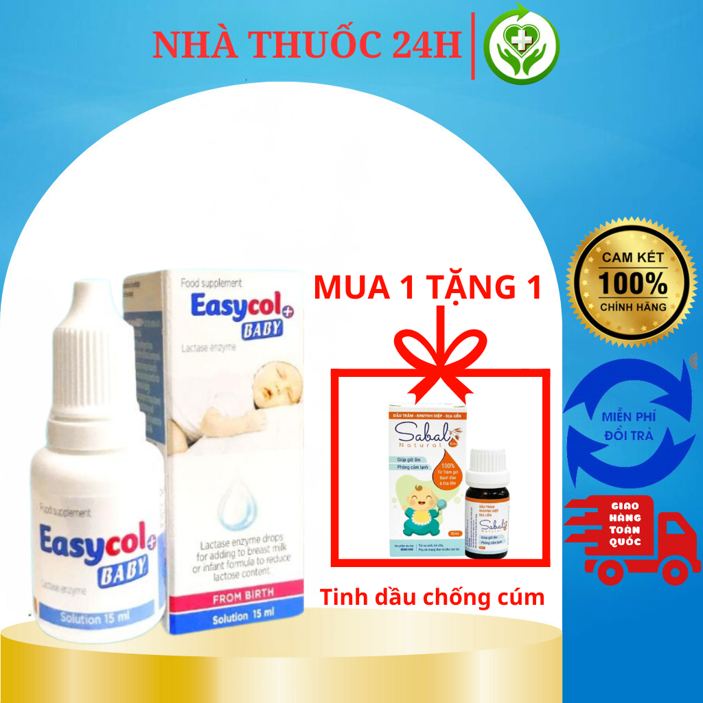 Enzyme Lactase Easycol Baby cho trẻ bị bất dung nạp lactose từ 0 tháng ...
