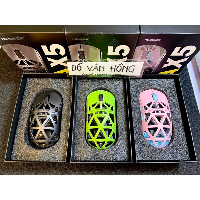 (Sẵn new bh12th) Chuột Gaming không dây hợp kim Magie Mchose AX5 / AX5 Pro / AX5 Pro Max siêu ...