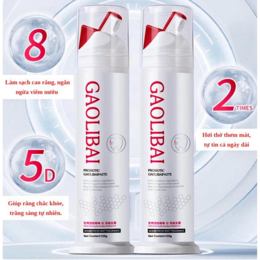 GEL GAOLIBAI trắng răng, Đánh bật cao răng hỗ trợ làm trắng răng nhanh ...