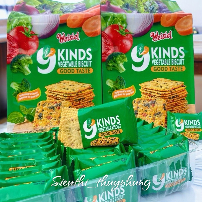 BÁNH ĂN KIÊNG QUY GIÒN RAU CỦ WEISIEL 328G (GÓI) | Shopee Việt Nam