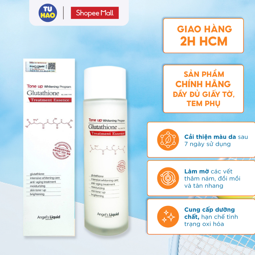 Toner Dưỡng Angel's Liquid 7 Day Esscense Glutathione Sáng Da, Mờ Thâm ...