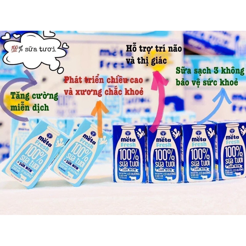 𝐌𝐞𝐭𝐚𝐜𝐚𝐫𝐞 - 𝐬𝐮̛̃𝐚 𝐭𝐮̛𝐨̛𝐢 𝐌𝐞𝐭𝐚 𝐅𝐫𝐞𝐬𝐡 110ml thành phần sữa non tăng đề ...