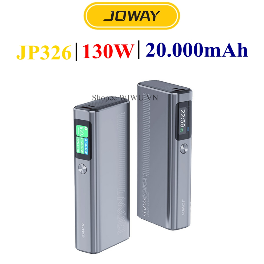 Pin Dự Phòng Joway JP323 Dung Lượng 20000mAh Hỗ Trợ Sạc Nhanh Công Suất ...