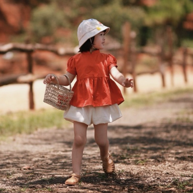 (Yi Closet) Bộ quần áo phong cách hoạt hình Nhật Bản Ponyo cho bé từ 10 ...