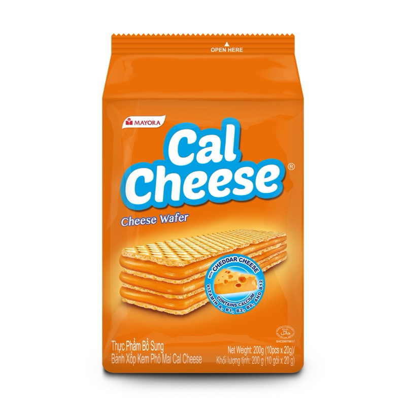 BÁNH XỐP KEM PHÔ MAI CAL CHEESE GÓI 200G/ CALCHEESE PHOMAI | Shopee ...