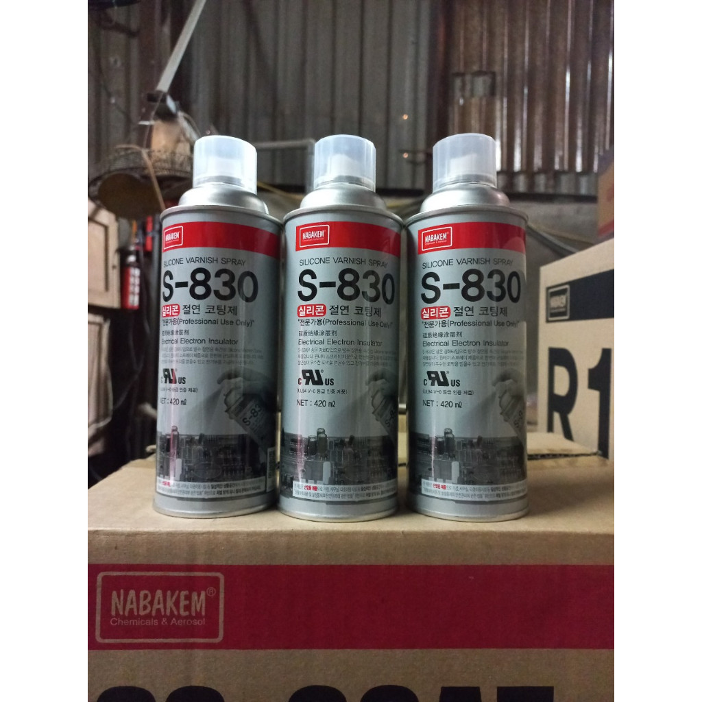 Sơn phủ silicon chống ẩm cách điện bảo vệ bảng mạch điện tử S-830, NABAKEM, 420ml | Shopee Việt Nam