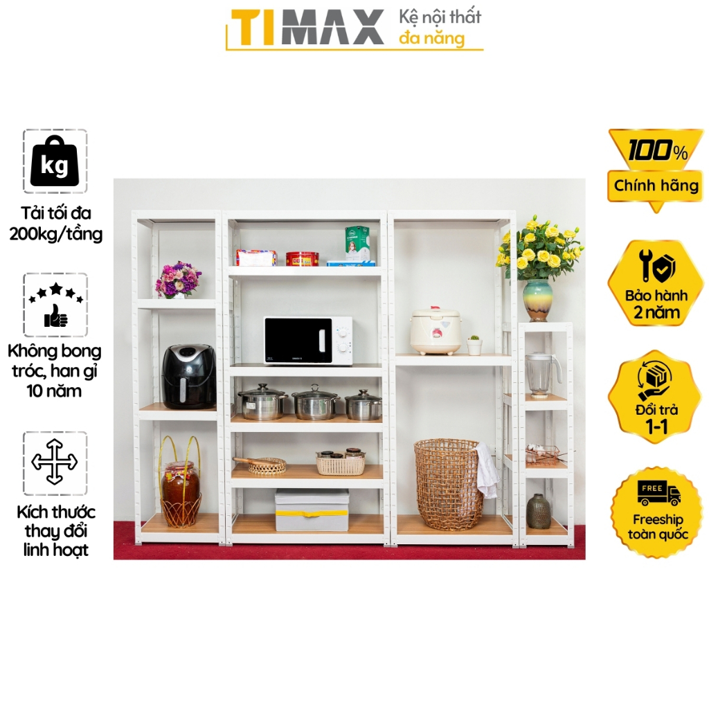 Tổ hợp kệ bếp đa năng Timax, Thép cường lực POSCO chắc chắn, Sơn tĩnh điện 3 lớp siêu bền ...