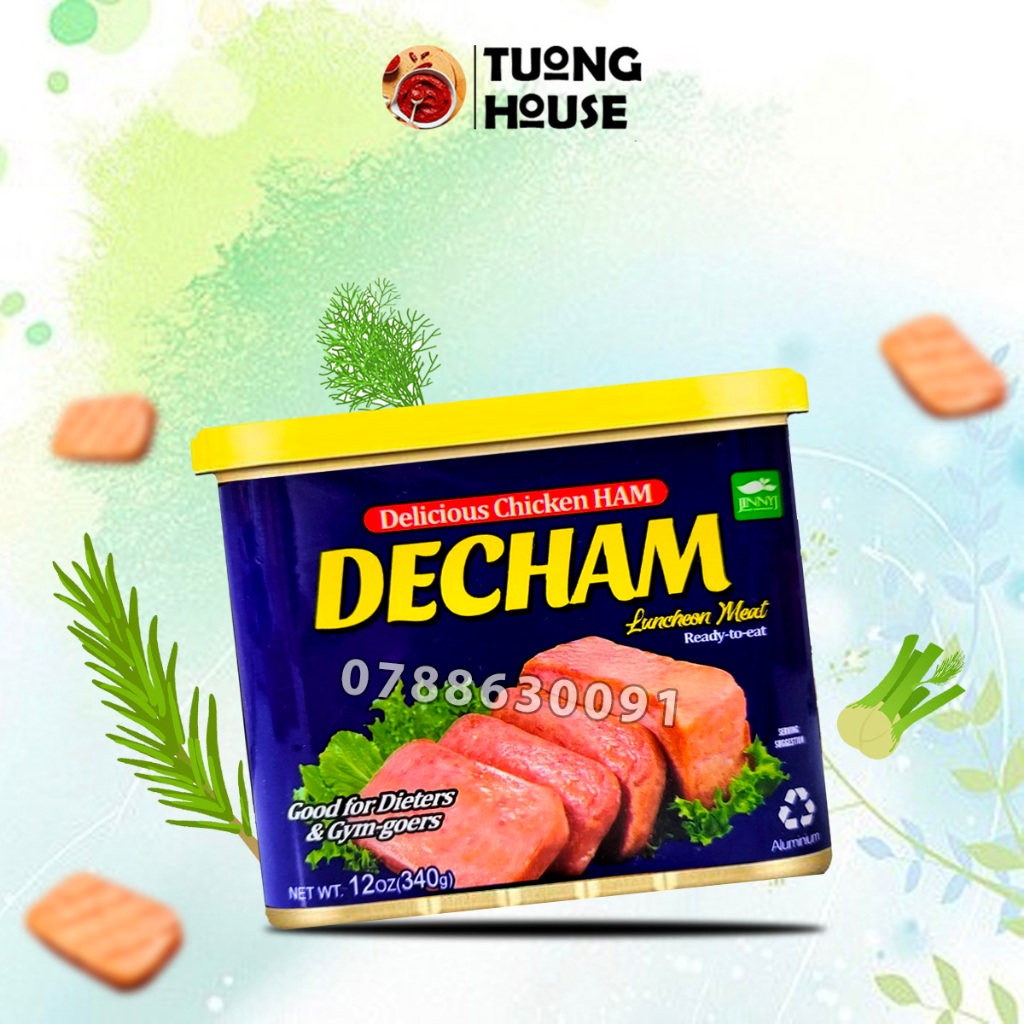 Thịt Hộp Gà Hàn Quốc DECHAM [Chicken Luncheon Meat] | Shopee Việt Nam