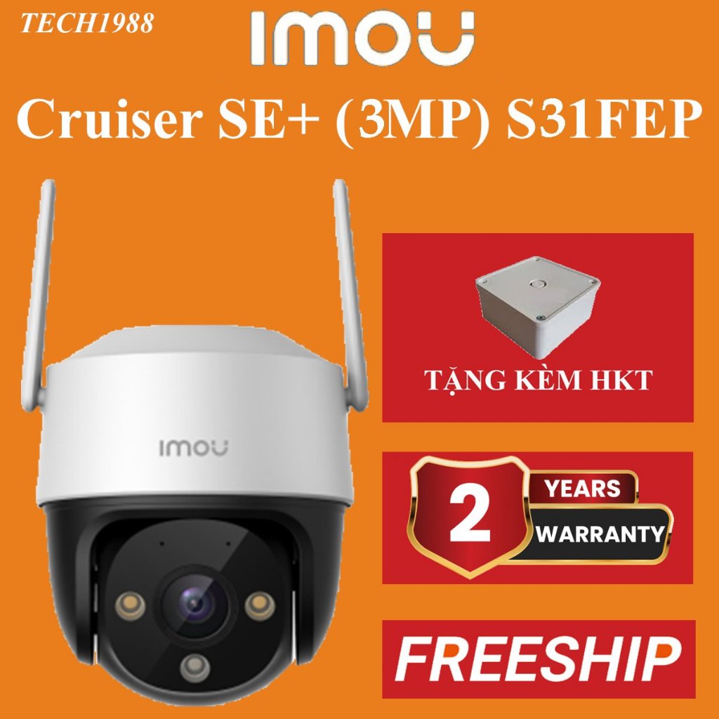 Camera Wifi Imou Cruiser SE+ (3MP) S31FEP I Phát hiện con người I Đèn ...