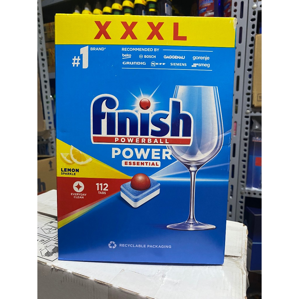 Viên rửa Finish Essential 112 viên (dùng cho máy rửa chén bát) | Shopee ...