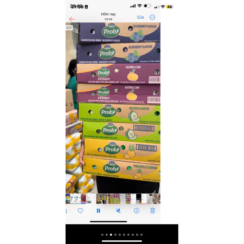 SỮA CHUA UỐNG MEN SỐNG PROBI CÁC VỊ (50lọ x 65ml) | Shopee Việt Nam