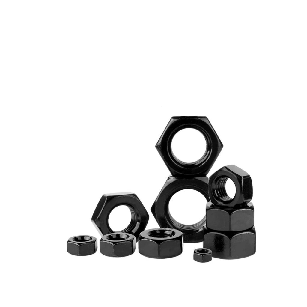 (ĐEN 8.8)Set 10 cái M4-M16 Ecu lục giác thép mạ đen cấp bền 8.8 M4,M5 ...