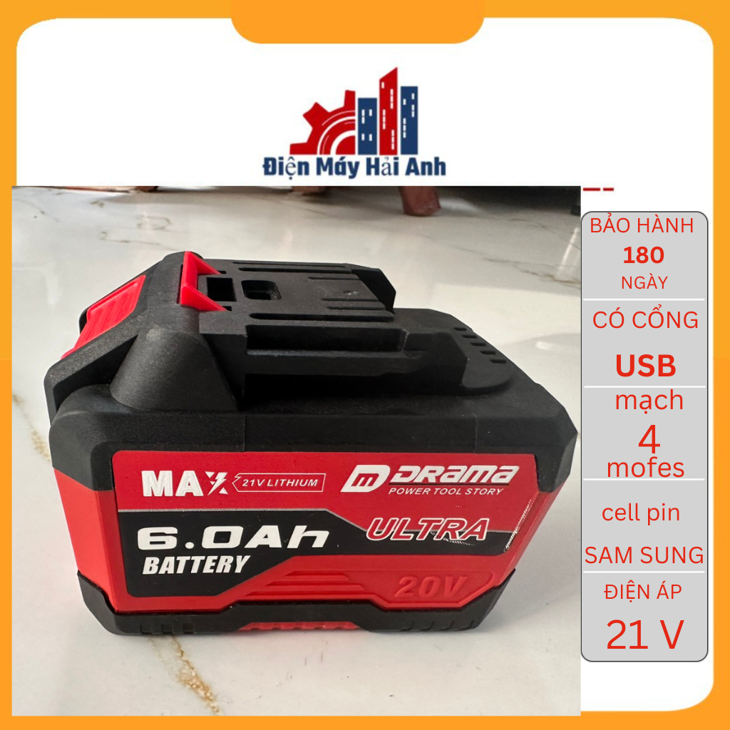 Pin 15 cell, Pin DRAMA Ultra 15 cell, Mạch 4 mosfed, Cell pin chính ...