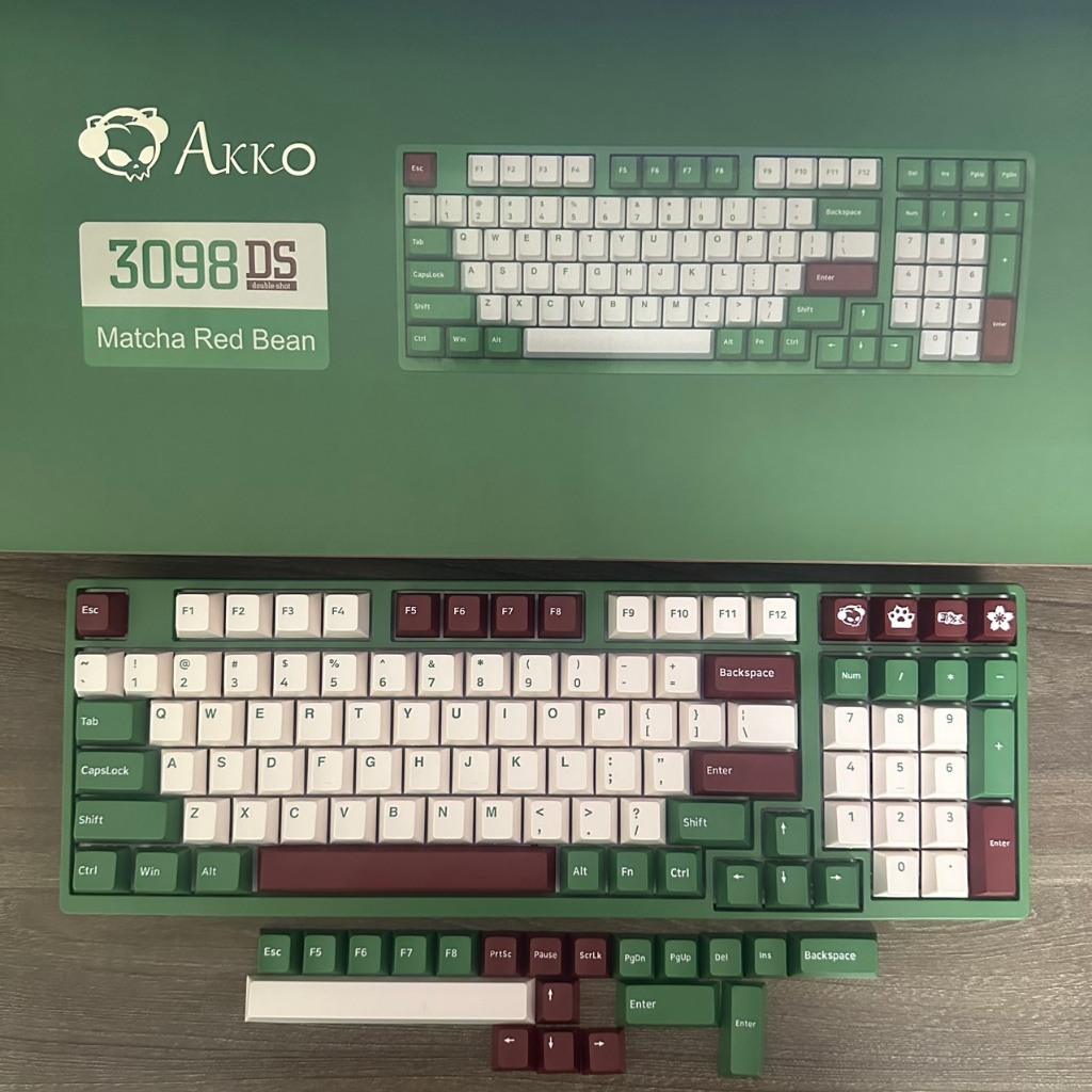 Bàn phím cơ không dây Akko 3098B Ocean Star ( 3 mode hotswap 5 pin Led RGB ) sw cream yellow v3 ...