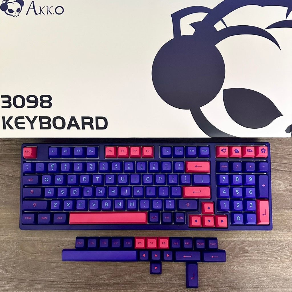 Bàn phím cơ không dây Akko 3098B Ocean Star ( 3 mode hotswap 5 pin Led RGB ) sw cream yellow v3 ...