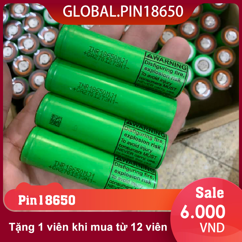 Pin18650 12 TẶNG 1 LG MJ1 2900mAh - 3.7v xả 20A tháo khối | Shopee Việt Nam
