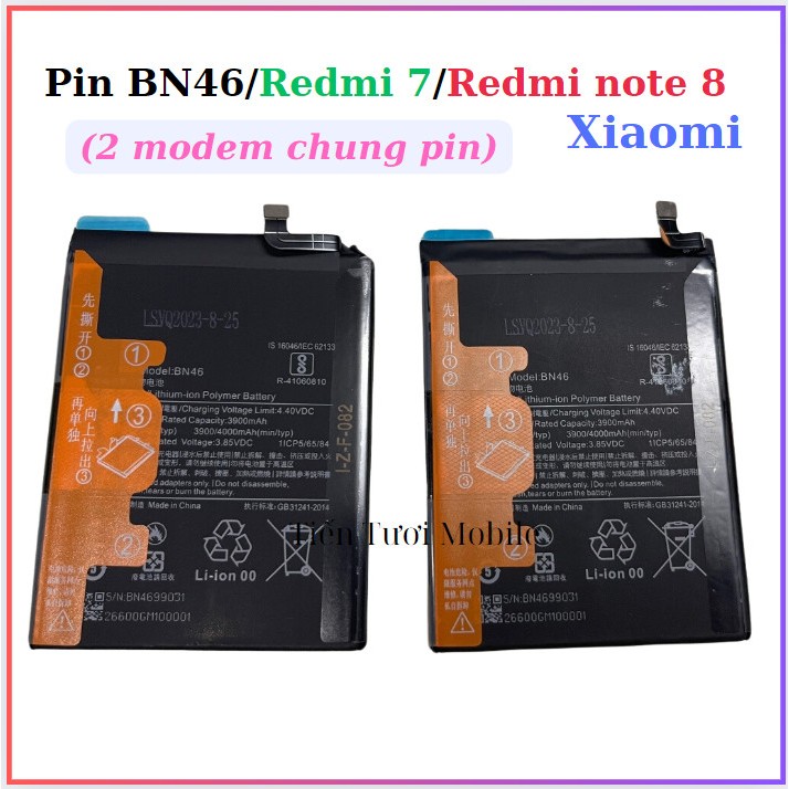 Pin Xiaomi BN46 Redmi 7/Redmi Note 8 ,mới | Shopee Việt Nam
