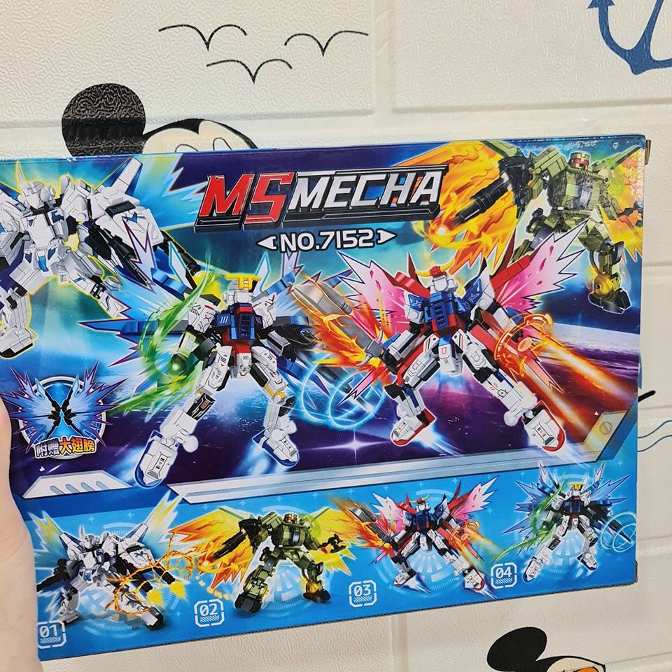 Mô hình lắp ráp nhân vật Mecha Robot. Gundam Robot Mecha có cánh mô ...