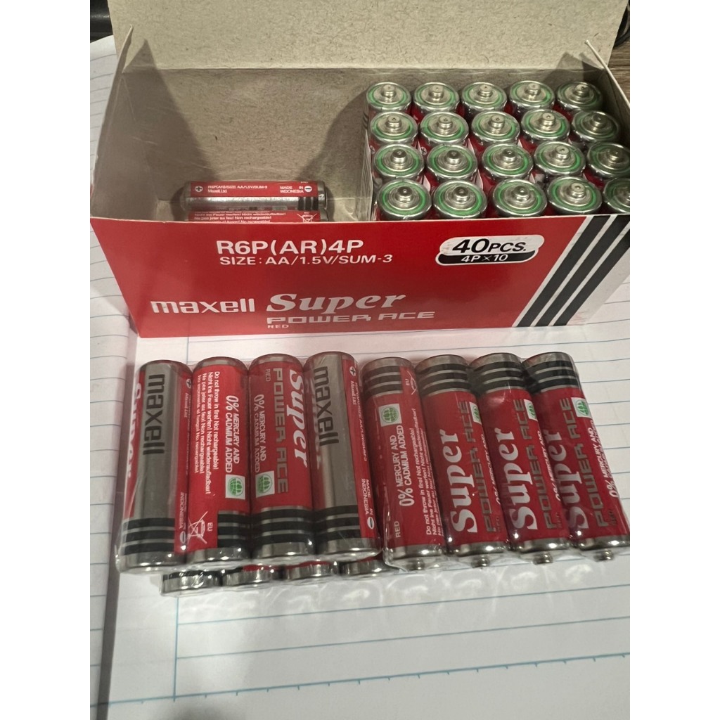 Pin AA ( 2A )Maxell ( pin tiểu ) carbon Siêu Bền R6P (Đỏ) Maxell Super ...